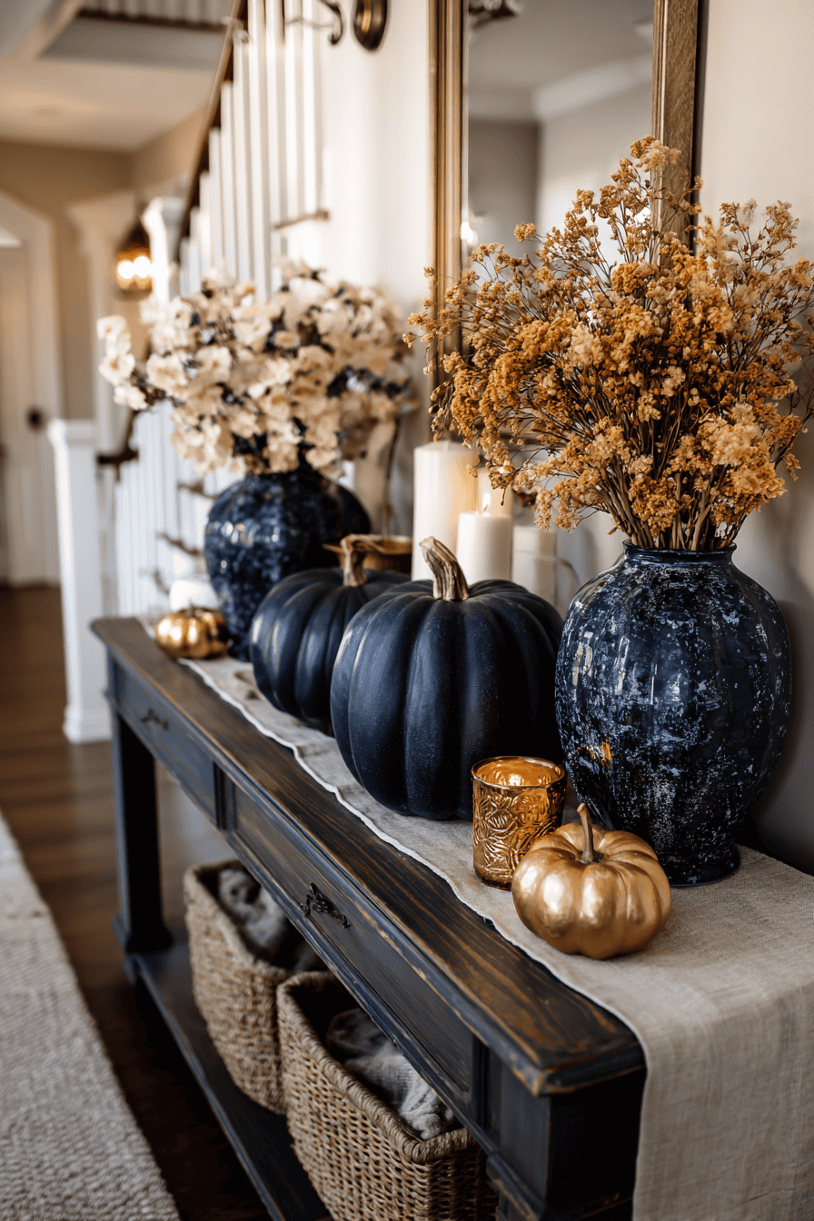 35 Cozy Blue Fall Decor Ideas You’ll Absolutely Love - Maison Muse Living